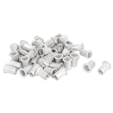 uxcell M8 Thread Aluminum Rivet Nut Insert Nutsert 50pcs ...