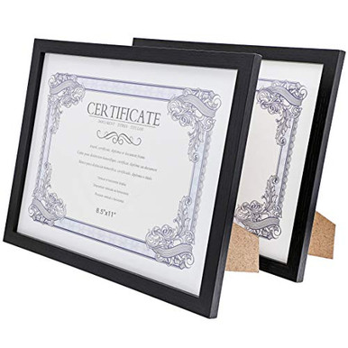 Juvale 6-Pack Award Certificate Frames with Stand for 8 x 11 Inch ...
