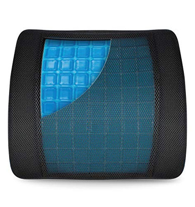 Goodyear GY1217 Lumbar Cushion with Cooling Gel \ Premium Memory Foam ...