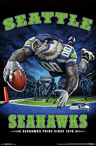 Trends International Seattle Seahawks-End Zone Clip Bundle Wall Poster ...