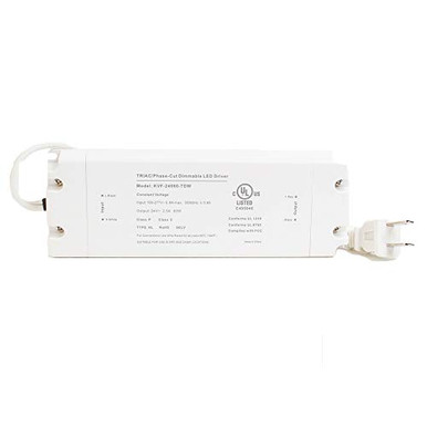 LEDupdates 24v UL Listed Class 2 60W Triac Dimmable Driver 100v-277v AC ...
