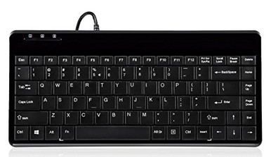 Perixx PERIBOARD-409U Wired USB Mini Keyboard, Portable Compact ...