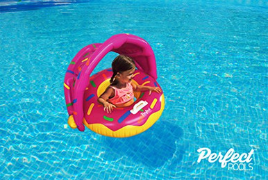 Perfect Pools Official Toddler Donut Seat, Swimming Pool Donut Float ...