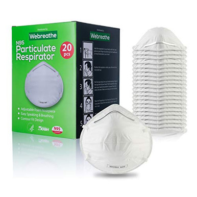 Disposable Dust Masks respirators for face - NIOSH Certified - Safety ...