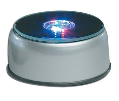 Amlong Crystal 3-Inch Rotating LED Light Display Base with Adaptor ...