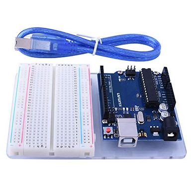 for Arduino, kuman Uno R3 Board ATmega328P + Acrylic Transparent R3 ...