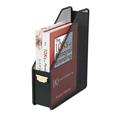 DESIGNA Metal Mesh Magazine File Holder Desk Book Organizer Office ...