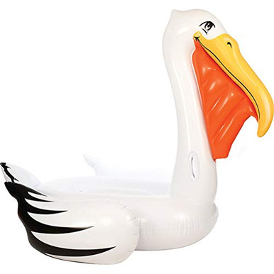 Skyshc Giant Pelican Inflatable Floatie Toy Pool Float Ride On Tube ...