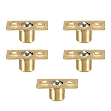 uxcell Door Cabinet Closet Drawer 8mm Shaft Dia Brass Ball Catch Latch ...