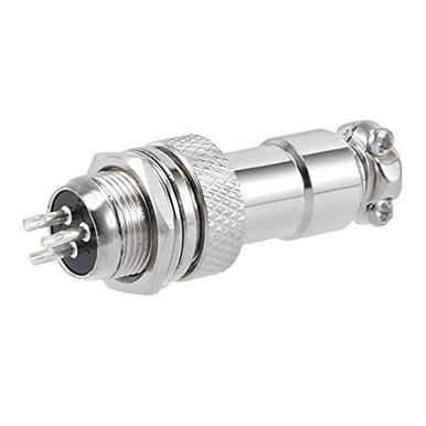 uxcell Aviation Connector, 12mm 3P 7A 125V GX12-3 Waterproof Male Wire ...