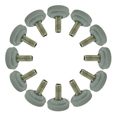 uxcell M8 x 20 x 30mm Screw on Furniture Glide Leveling Feet Floor ...