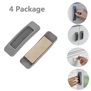4 Package Self-Stick knob Instant Cabinet Pulls Drawer Handle Window ...