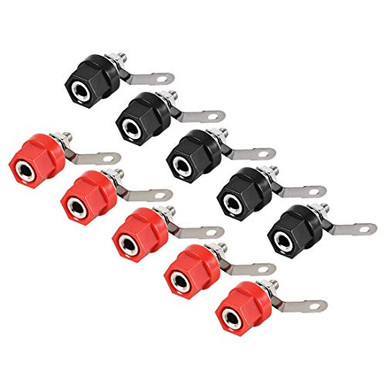 uxcell 5 Pairs Binding Post Terminal, M4 Thread Power Amplifier Speaker ...