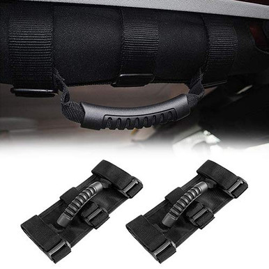 Accmor Roll Bar Grab Handle Set for Jeep Wrangler Roll Bars, Jeep ...