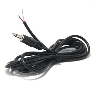 Ancable 2-Pack 3.5mm 1/8" Monaural Mini Mono Plug to Bare Wire 6-Feet ...