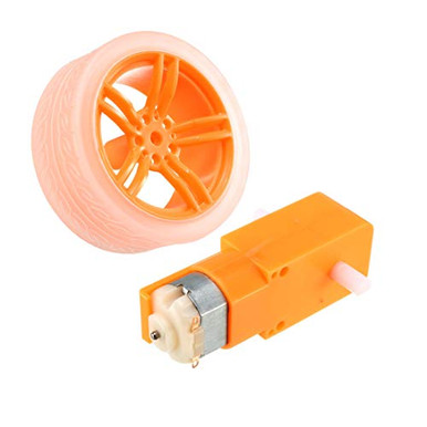 uxcell DC Electric Motor 3-6V Dual Shaft Geared TT Magnetic Gearbox ...