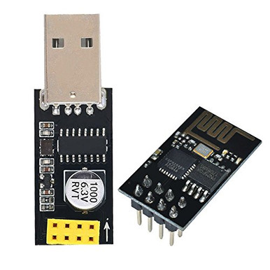 Aideepen USB to ESP8266 CH340G Programmer Adapter with ESP01 Serial WiFi Wireless Transceiver ...
