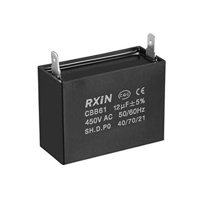 uxcell CBB61 Run Capacitor 450V AC 12uF Single Insert Metallized ...