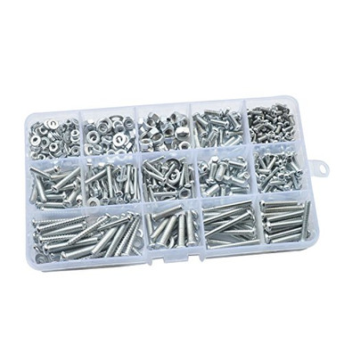500g 14 Types Screws and Nuts M3 M4 M5 Hex Socket Head Cap Screws ...