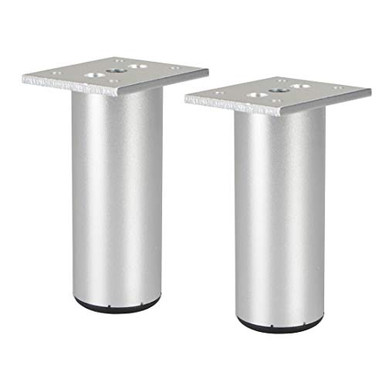 uxcell 4 Inch Round Furniture Legs Aluminium Alloy Sofa Couch Table ...