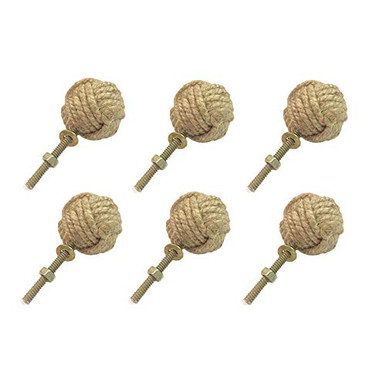 replicartz Jute Rope Door Knobs/Rope Knot Drawer Pulls and Knobs/Pull ...
