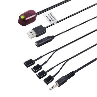 Neoteck IR Repeater Infrared Remote 1 Receiver 4 Emitters Control Kit ...