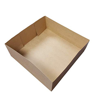 Paperboard 4 Corner Pop Up Food Take Out Stadium/Theater Tray/Carrier ...