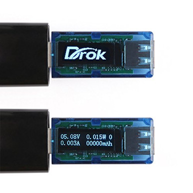 USB Multimeter, DROK Pocket Digital Multimeter USB 3.0 Hub, OLED ...