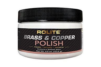 Rolite Brass & Copper Polish (4.5oz) Instant Polishing & Tarnish ...