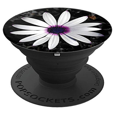 White and Purple Daisy Spring Flower - PopSockets Grip and Stand for ...