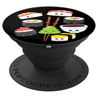 Kawaii So Cute Japanese Sushi Funny Anime Food 6 - PopSockets Grip and ...
