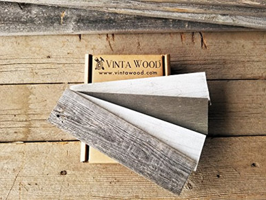 Vinta Wood Reclaimed Barn Wood Peel and Stick Sample Box ...