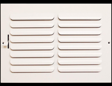 10' x 8' - 1-Way Curved Blade Supply Air Grille - Maximum Air Flow ...