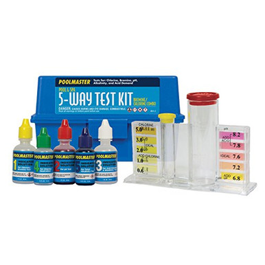 Poolmaster 22260 5-Way Swimming Pool or Spa Water Chemistry Test Kit ...