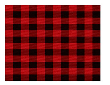 1/4 Sheet - Red Plaid Birthday - Edible Cake/Cupcake Party Topper ...
