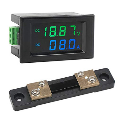 Digital Voltmeter Ammeter, DROK DC 0-200V (199.9V) 50A Volt Amp Tester ...