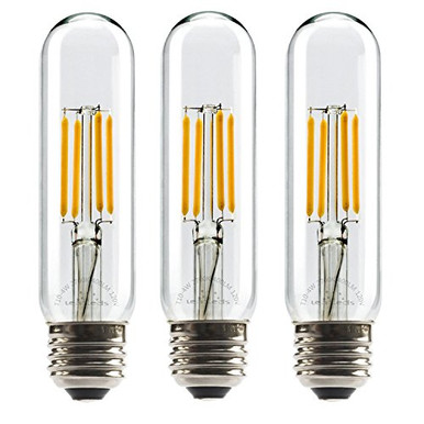 Leadleds 4W Tubular LED Bulb Edison Style COB LED Filament Bulb T10 ...