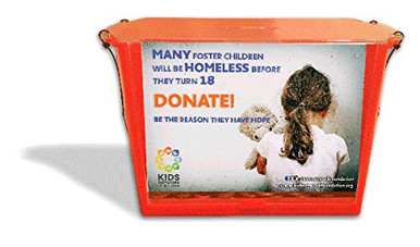 Red Donation Box with Clear Display - DonaBox Charity Box ...