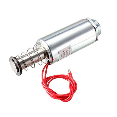 uxcell DC Push Pull Type Solenoid Electromagnet, DC12V 20W 4N 14mm ...