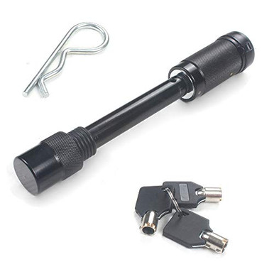 AC-DK 1/2" Trailer Hitch Pin Lock, Solid Steel with Anodized Black ...