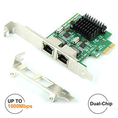 Ubit RJ45 x 2 Gigabit LAN,Gigabit Ethernet PCI Express PCI-E Network ...