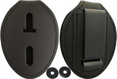 Oval Police Badge Holder Belt Clip - Optional To Use Around The Neck ...