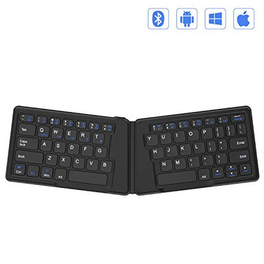 Folding Bluetooth Keyboard, Jelly Comb Ultra Slim Ergonomic Foldable ...
