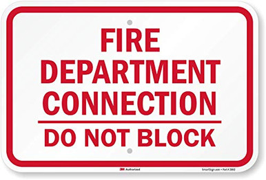 SmartSign 3M High Intensity Grade Reflective Sign, Legend "Fire ...