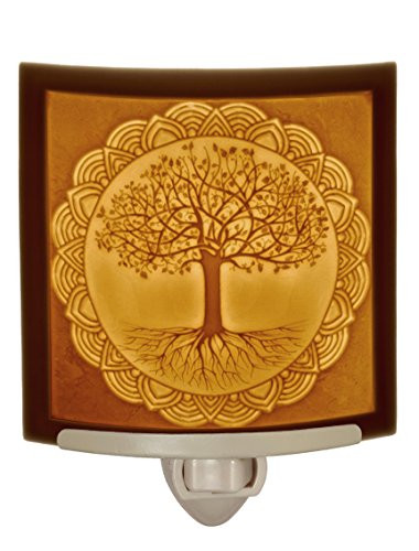Tree of Life - Curved Porcelain Lithophane Night Light ...
