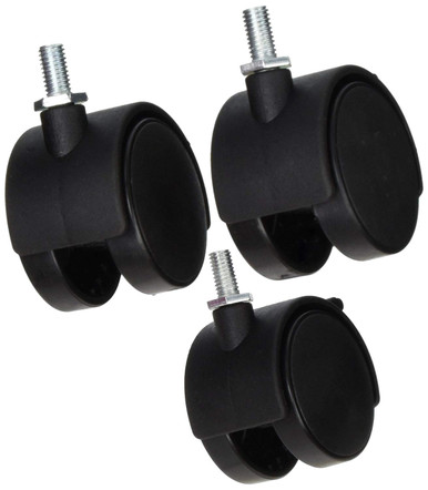Uxcell a15042400ux0071 Thread Stem Caster Wheels 2 inch Twin Wheel 5/16 ...