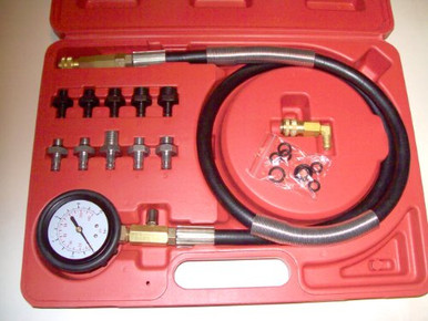 12 Pc Engine Oil Pressure Tester Gauge Diagnostic Test Kit w/ 10 ...