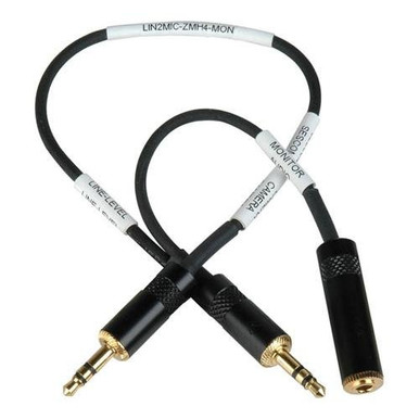 Sescom LN2MIC-ZMH4-MON 3.5mm Line to Mic 25dB Attenuation Cable for ...