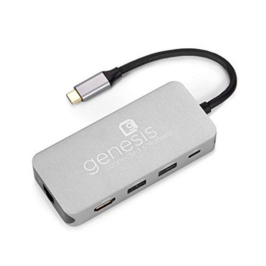 Genesis Connected Solutions 8 in 1 USB-C Hub Adapter, Designed for ...