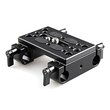 SMALLRIG Camera Mounting Plate Tripod Mounting Plate with 15mm Rod ...